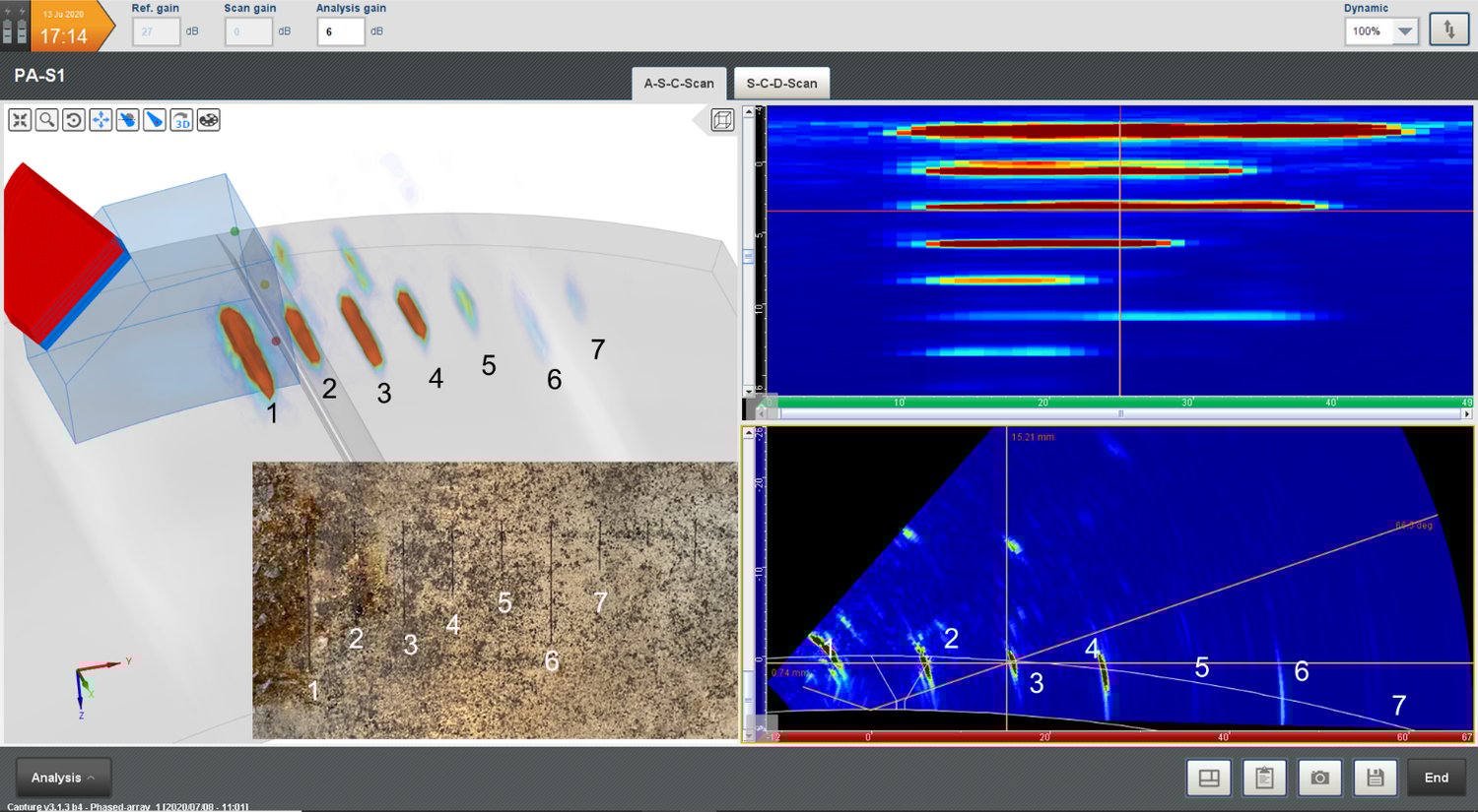 Longitudinal Weld Inspection with Capture™ Software