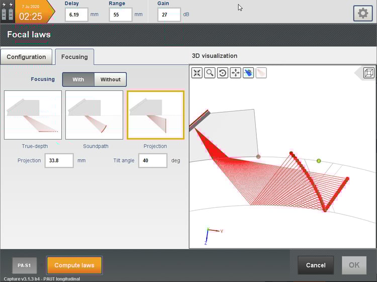 Longitudinal Weld Inspection with Capture™ Software