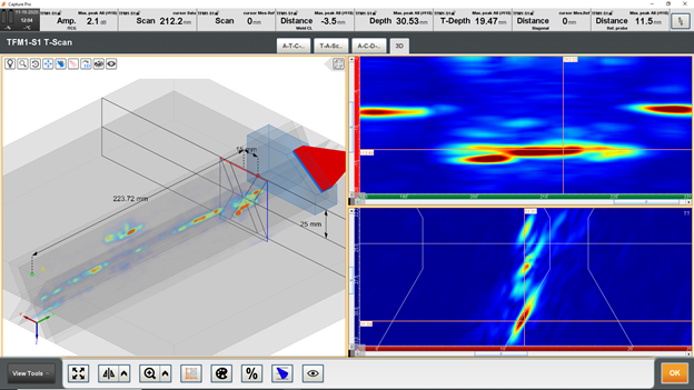 Faster Weld Inspection with Multi-group TFM
